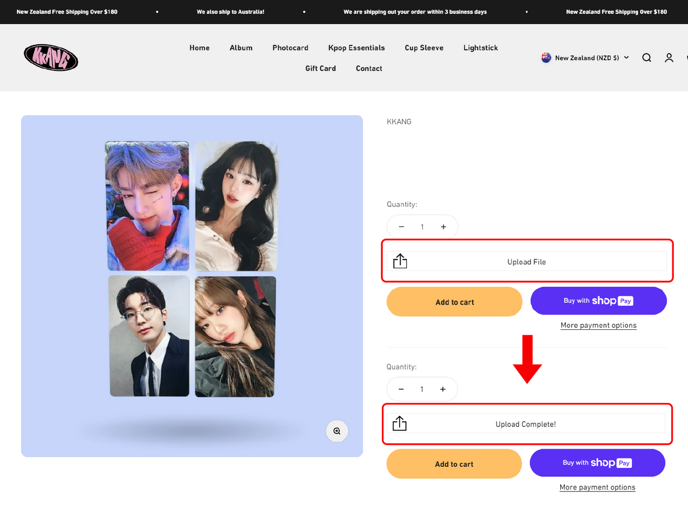Custom Kpop Photocard